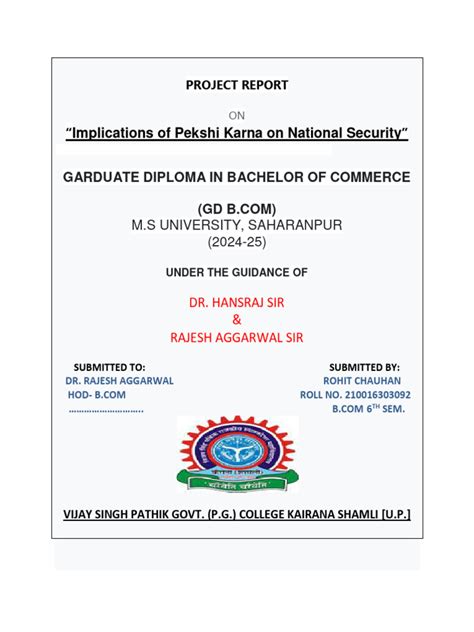 mohit chauhan project report pdf