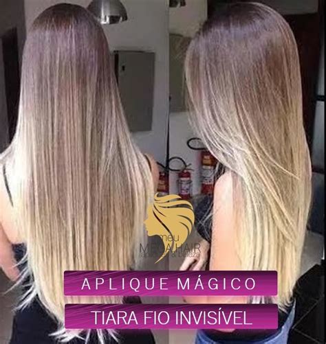 Aplique Bio Humano Fio Invis Vel Loiro Cm Grs Promo O Parcelamento Sem Juros