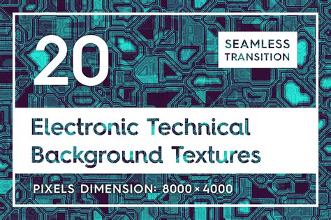 20 Electronic Technical Backgrounds Filtergrade