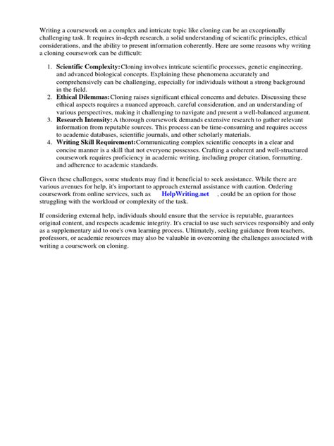 Cloning Coursework Pdf Cloning Plasmid