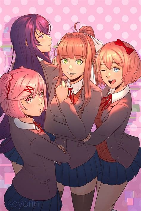 Monika Natsuki Sayori Yuri Ddlc Комиксы Музыкальные картины