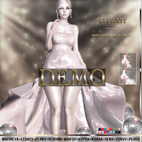 Second Life Marketplace Td Nara Gown Latex {mesh} Demo