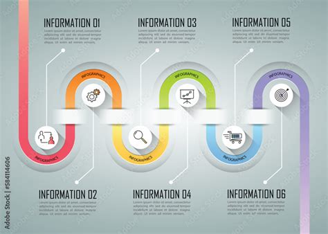 Timeline Business Concept Infographic Template Can Be Used For Workflow Layout Diagram Number