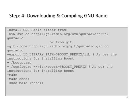 ppt installation guide of gnu radio on ubuntu powerpoint presentation