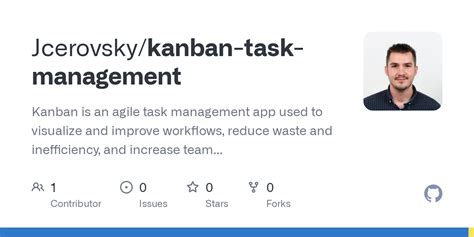 Github Jcerovsky Kanban Task Management Kanban Is An Agile Task