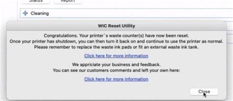 Reset Epson Waste Ink Counter Using WIC Reset On Mac IWIC Reseter
