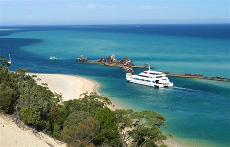 오즈투어 브리즈번 모튼 아일랜드 난파선 투어스노클링샌드보딩투명카약