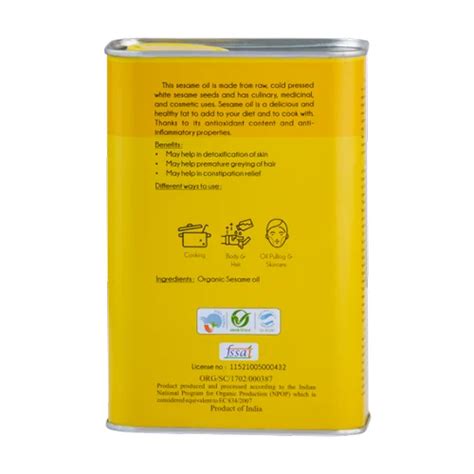 Praakritik Organic Cold Pressed Sesame Oil 1 Ltr At Rs 65000 Cold