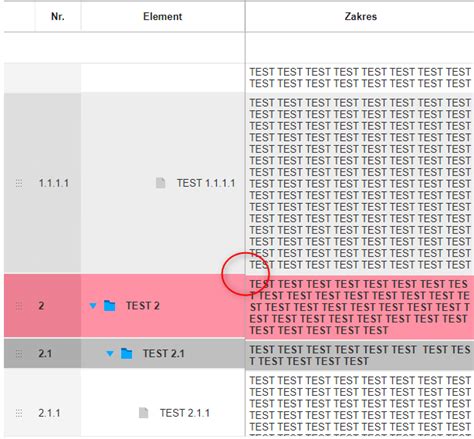 Not The Same Height Of Cell In Frozen Column Compared To No Frozen