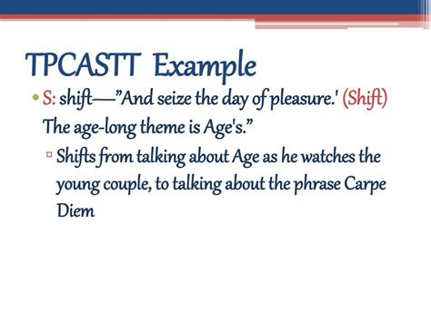 Ppt Tpcastt Poetry Analysis Powerpoint Presentation Free Download