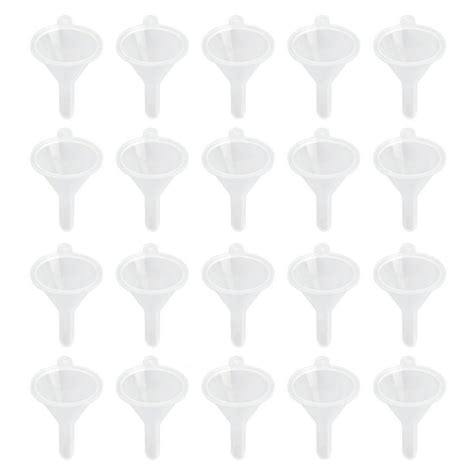 20pcs Mini Funnel Set Clear Plastic Funnels For Perfume Essential Oil