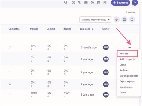 activate an outreach sequence outreach support