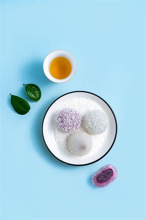 糯米糍雪媚娘和菓子日式甜品糯米糕点拍摄野鸦 站酷zcool