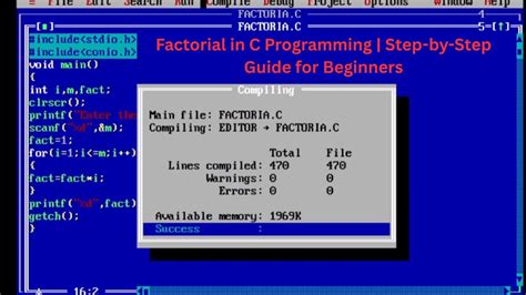 Factorial In C Programming Step By Step Guide For Beginners Cprogramming Basicprograms