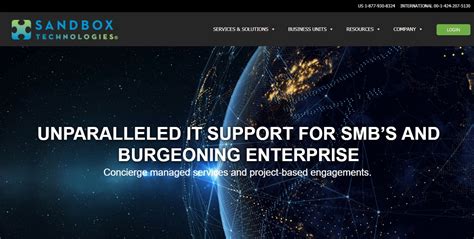 Sandbox Technologies My Company Site