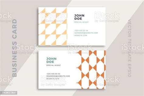 현대적인 창조적 인 명함 수평 템플릿 기하학적 패턴의 트렌디 한 기업 문구 모형 샘플 텍스트가있는 간단한 벡터 편집 가능한 배경 Eps10 0명에 대한 스톡 벡터 아트 및