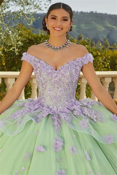 Beaded Tulle Quince Dress Vizcaya By Morilee 89437