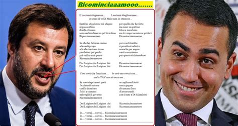 Cambiamo La Nostra Italia Parodia Canzone RICOMINCIAMO Salvini A Di Maio