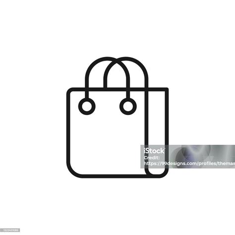 購物袋圖示向量插圖電子商務線上商店和市場的購物袋向量圖示設計購物袋圖示向量為網站移動標誌符號按鈕標誌應用程式向量圖形及更多互聯網圖片 Istock