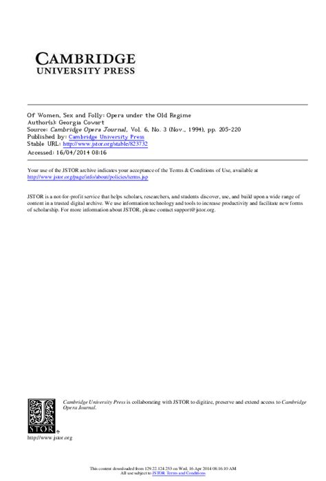 Pdf Coj Of Women Sex And Follypdf