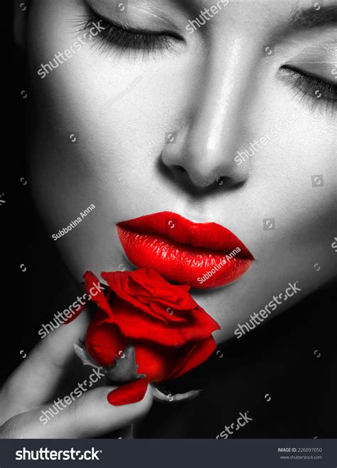 Beautiful Sexy Woman Face Closeup Makeup Stock Photo Shutterstock