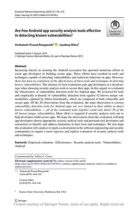 Are Free Android App Security Analysis Tools Effective In Detecting