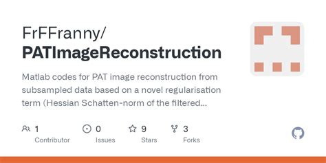 Github Frffranny Patimagereconstruction Matlab Codes For Pat Image