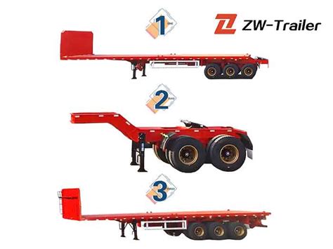 Supply Superlink Flatbed Semi Trailer Wholesale Factory Shandong Zw