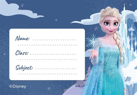 Frozen Elsa Name Tag Presentation
