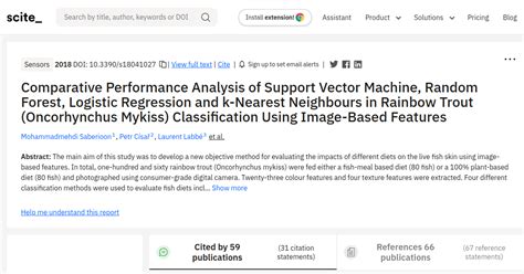Citation Report Comparative Performance Analysis Of Support Vector