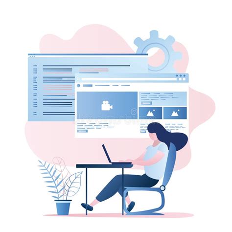 Female Programmer Person Icon Stock Vector Illustration Of Jumper