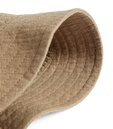 HUTTEliHUT Silver Cotton Bucket Hat Harrods UK