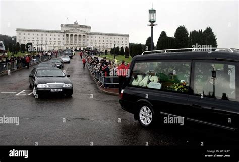 George Bests Coffin Leaves Stormont In Belfast Saturday December 3