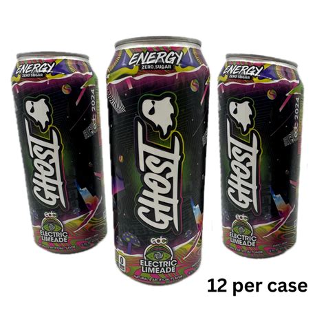 Ghost Energy Drink Edc Electric Limeade 16oz 12ct Blair Candy Company