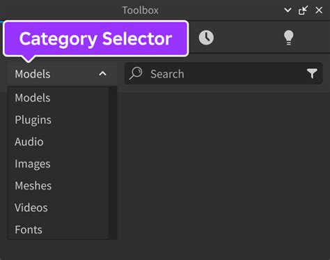 Toolbox Documentation Roblox Creator Hub
