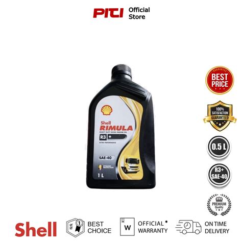 Shell Rimula R3 Sae 40 1ลิตร น้ำมันเครื่องสำหรับรถยนต์ดีเซลบรรทุกงานหนัก Shopee Thailand