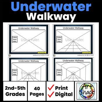 Drawing Painting Art Underwater Perspective Walkway By Art Shack By JB