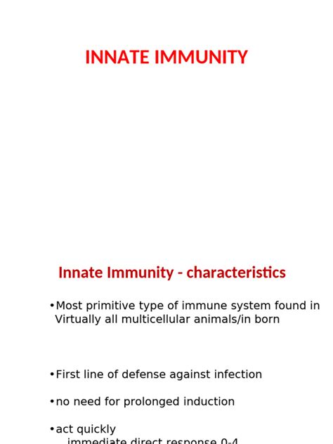 Innate Immunity Pdf Immune System Innate Immune System