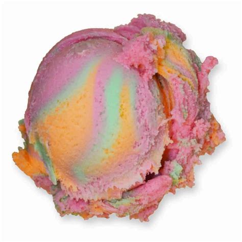 Rainbow Sherbet Chocolate Shoppe Ice Cream