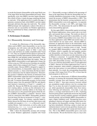 Bird Binary Interpretation Using Runtime Disassembly Pdf