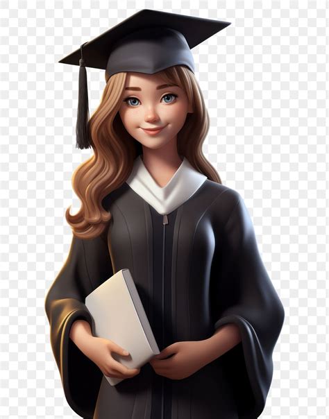 Png Graduation Cartoon Adult Woman Premium Png Rawpixel