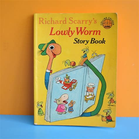 Vintage 1970s Lowly Worm Book Richard Scarry Pineapple Retro