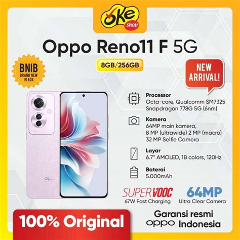 Jual OPPO Reno 11F 5G 8 256GB Purple Di Seller Okeshop O2O Official