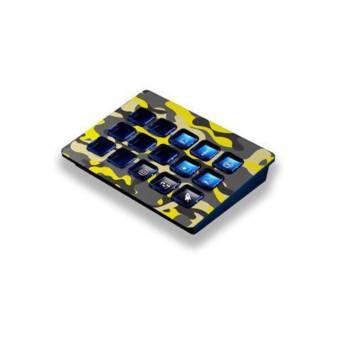 Cobalt Yellow Camo Elgato Stream Deck Skin Ko Custom Creations