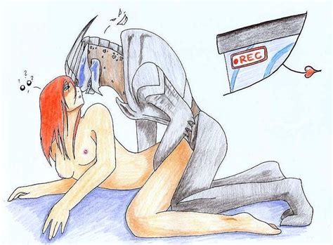 Rule 34 Commander Shepard Femshep Garrus Vakarian Interspecies Mass