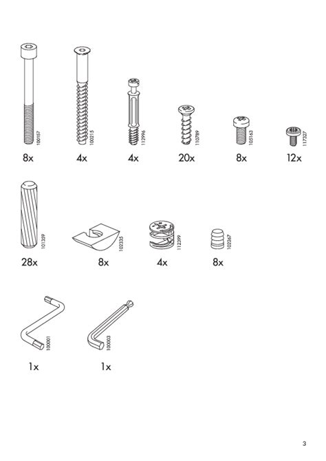 Hemnes Post Bedframe Replacement Parts
