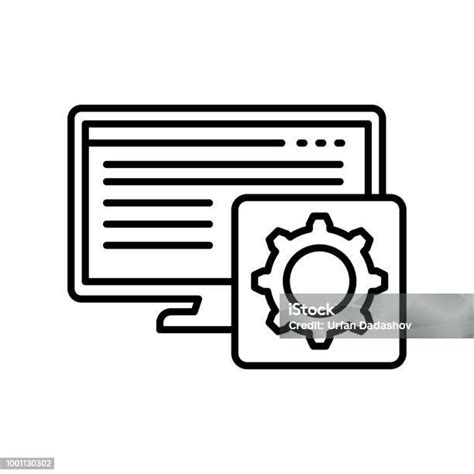 Tanda Vektor Ikon Browser Dan Simbol Terisolasi Pada Latar Belakang