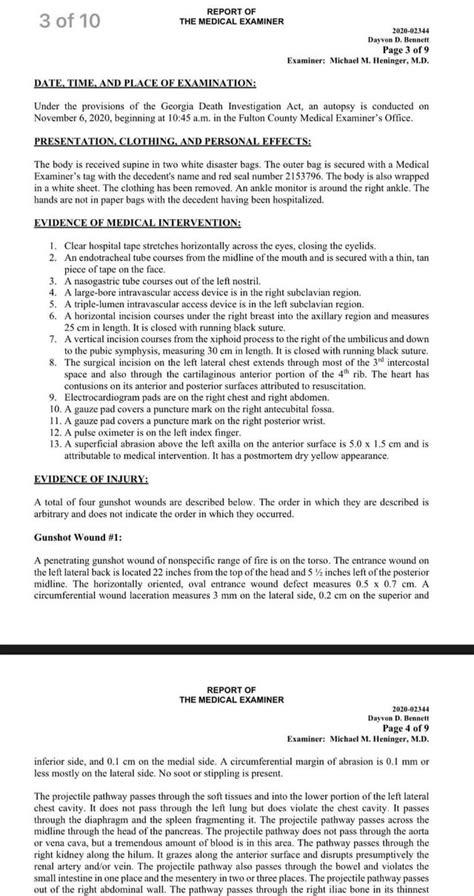 Oblock Kingvon 🕊 Murder Description Shows He Was Shot 3 4 Times R