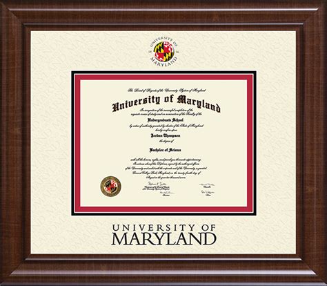 Dimensions Plus Diploma Frame In Prescott University Of Maryland