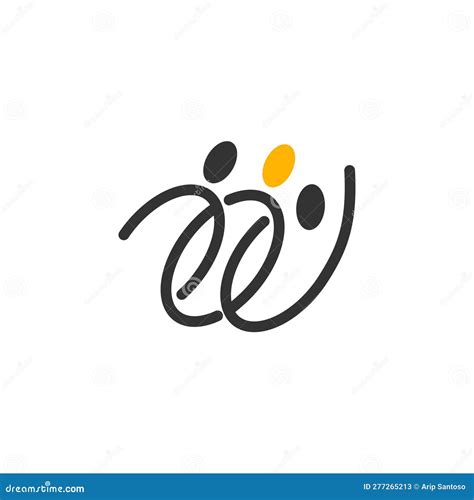 Association Logo Template Icon Illustration Brand Identity Isolated